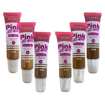 Base Líquida Pink All Day Vivai | makes atacado - Virtual Make ...