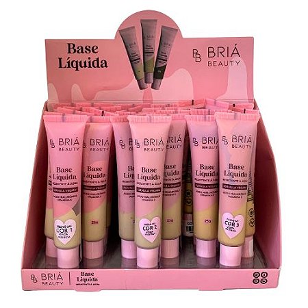 Base Líquida Box A Briá Beauty - Kit com 24 Unidades - Virtual Make ...