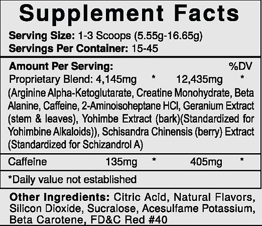 JACK 3D PRE-WORKOUT - UPS LABS (IMPORTADO) - C&B NUTRITION