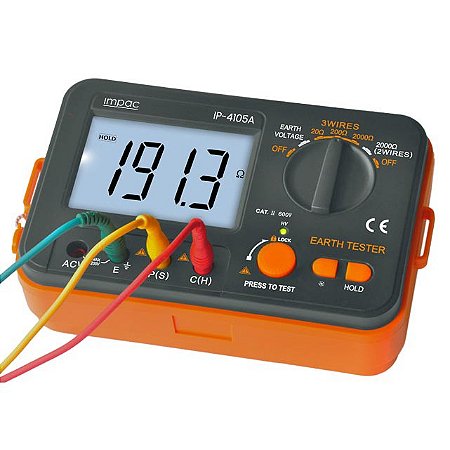 Terrômetro Digital 3 Fios Resistência do Solo IP-4105A Impac - Impac ...