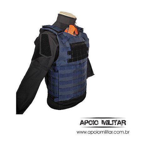 Colete Modular Combat Tático Azul - Loja Apoio Militar
