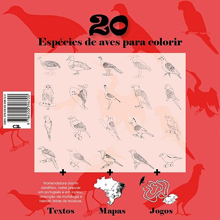 Livro Aves da Caatinga: Colorir & Aprender - LOOK! Birdwatching