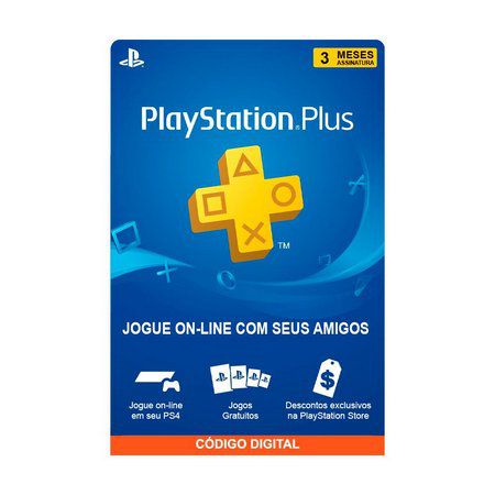 Cartão Playstation Plus 3 Meses Assinatura Oficial 12 Digitos - Loja Mundo Joy Games ...