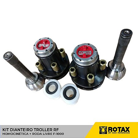 Kit Troller RF Dianteiro (Homocinética Roda Livre F-1000) - Rotax Off ...