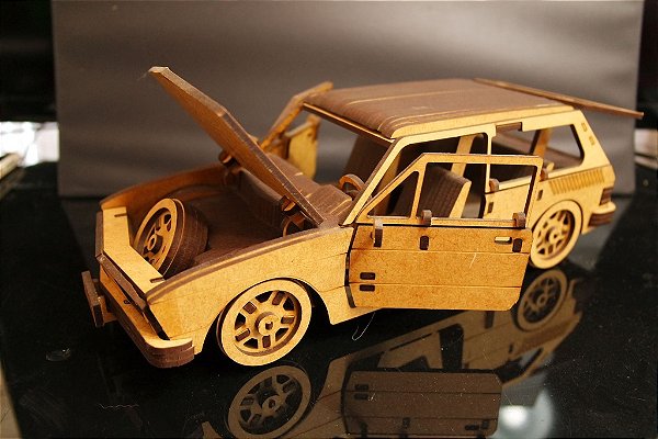 Carro 3D em mdf Modelo Brasília (Puzzle) Desmontado. - Brasillaser ...