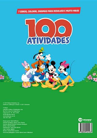 100 Atividades, Disney Mickey e Amigos - Mini71 na Web