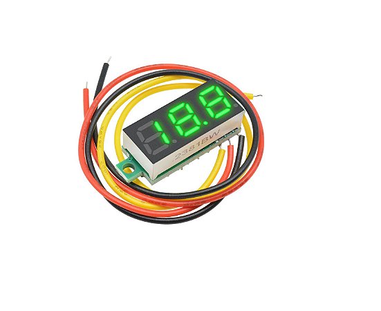Mini Voltímetro digital 0-100V Vermelho - RoboBuilders Produtos ...