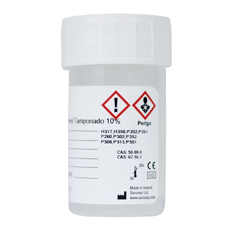 Histopot 60 mL Formol Solução para Biópsia Formalina Tamponada 10% ...