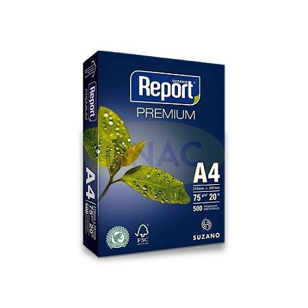 Papel A4 - Com 500 fl - Report Premium - DNAC