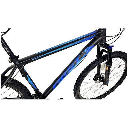 BICICLETA ARO 29 FIRST SMITT 24V SHIMANO FREIOS HIDRÁULICOS PRETO E ...