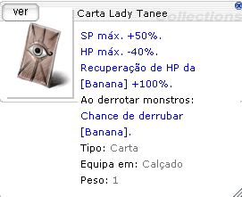 Carta Lady Tanee - Buster Shop