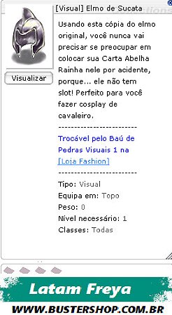 [Visual] Elmo de Sucata - Buster Shop
