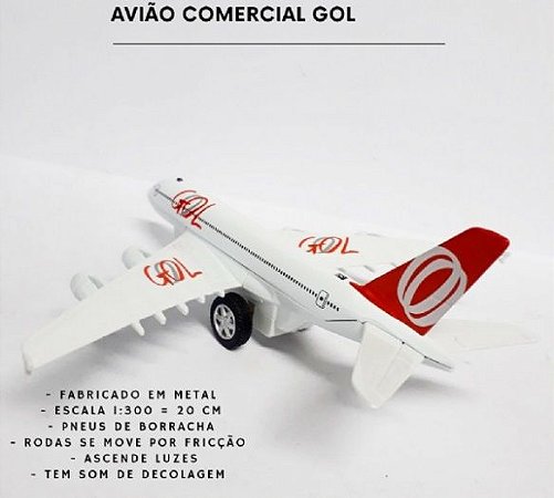 Avião Miniatura GOL - Vovotoy Brinquedos