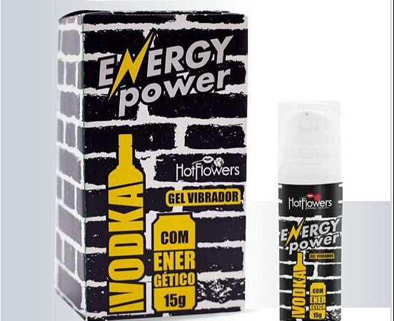 Gel Vibrador Energy Power Vodka 15g Hot flowers - Sexy Atacado
