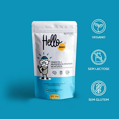 Hellobrain Suplemento para Concentração e Disposição - 30 Cápsulas ...