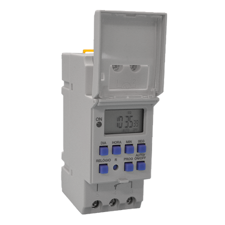 Timer Digital Temporizador Para Trilho DIN BIVOLT - Eletro Center ...