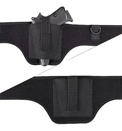 Coldre Abdominal Axilar Velado Em Neoprene Para Corrida - Tático ...