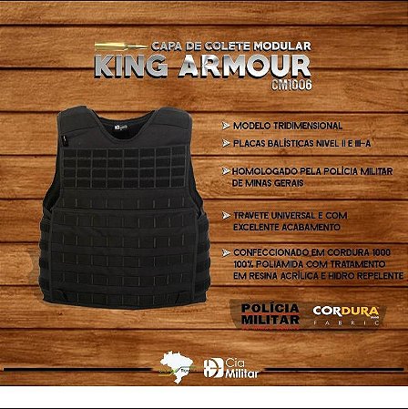 Capa De Colete Modular Cordura 1000 Homologado Pmmg - Tático Acessórios ...