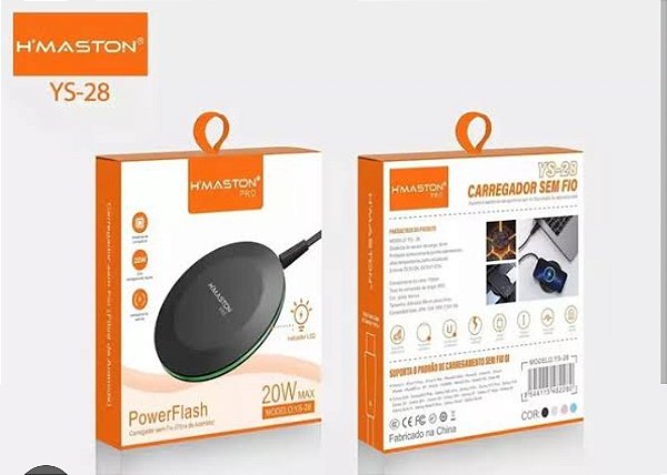 Power bank Hmaston por indução 20w - MEGA Brasil eletrônicos
