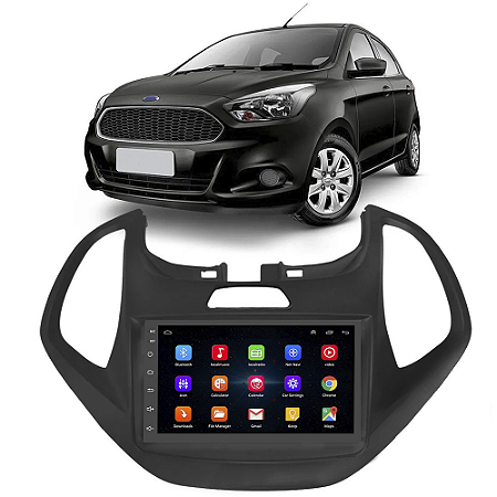Kit Central Multimídia Android Ford Ka 2015-2017 - GPS, TV, Bluetooth ...