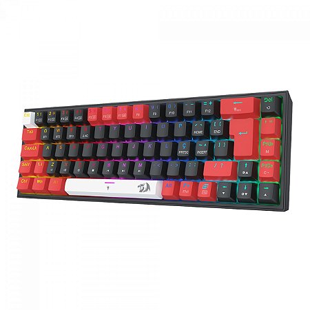 Teclado Mecânico Gamer Redragon Castor Pro, RGB, Wireless, Bluetooth ...