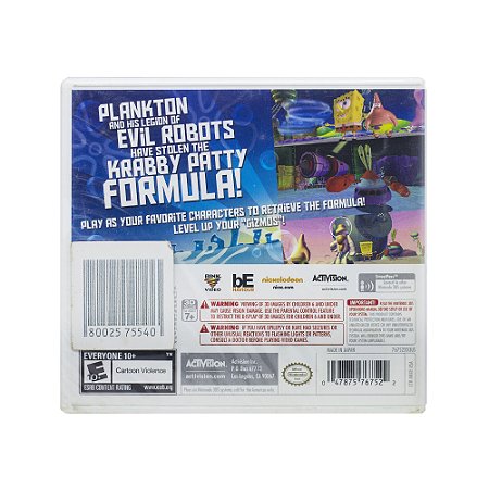 Jogo SpongeBob Squarepants: Planktons Robotic Revenge 3DS - Game Mania