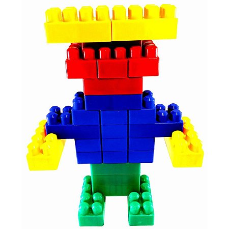 BLOCOS DE MONTAR 100 PEÇAS BLOCOS EDUCATIVOS REIBLOCKS DA REIBRINK ...