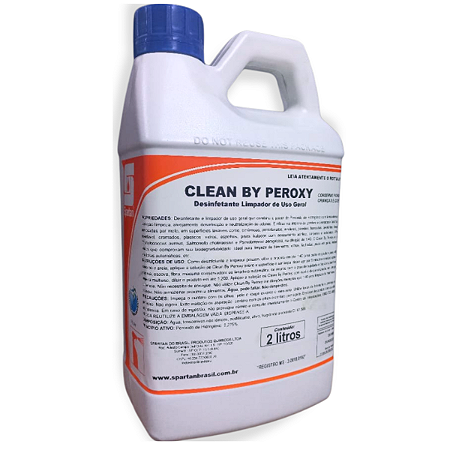 Desinfetante Uso Geral Clean By Peroxy 2L- Spartan - URANO DESCARTAVEIS ...