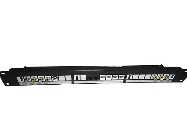 Patch Panel Modular Universal Descarregado 24 Portas Rack 19 Polegadas ...