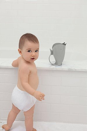 Balde Baleia Moby para Enxague no Banho Cinza - Skip Hop - Tutti Amore ...