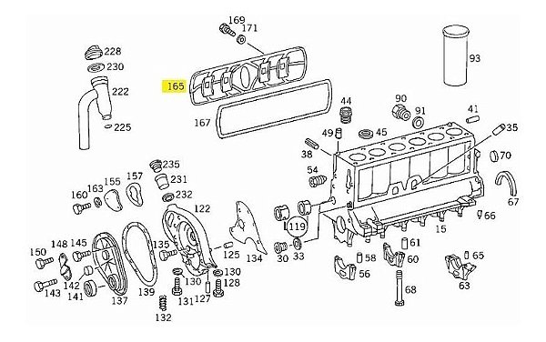 Tampa Lateral Motor Chapa 3520100416 Mercedes Benz Om352 - Powertec ...