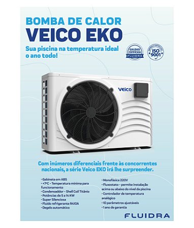 Trocador De Calor Veico Eko 6 Monof.220V Btu/h 20.876 - Piscinacenter Comércio de Produtos Para ...