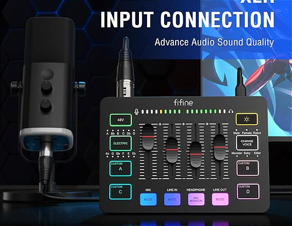 FIFINE Gaming Audio Mixer - O Rei dos Simuladores!