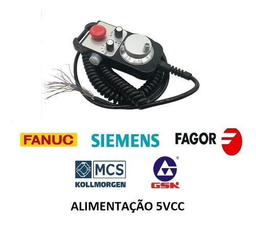Manivela Eletrônica P/ Cnc (fanuc,fagor,siemens,mcs,etc)-5v - NADEL CNC ...