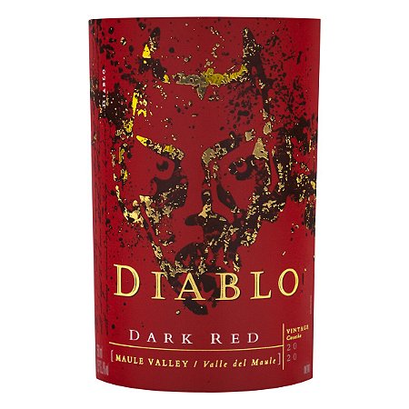 Vinho Chileno Tinto Meio Seco Dark Red Diablo Valle del Maule Garrafa ...