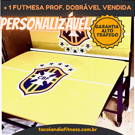 Futmesa dobrável Profissional , personalizável,alto tráfego - TF Store