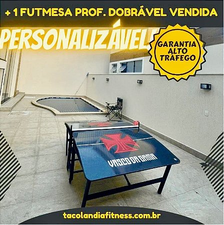 Futmesa dobrável Profissional , personalizável,alto tráfego - TF Store