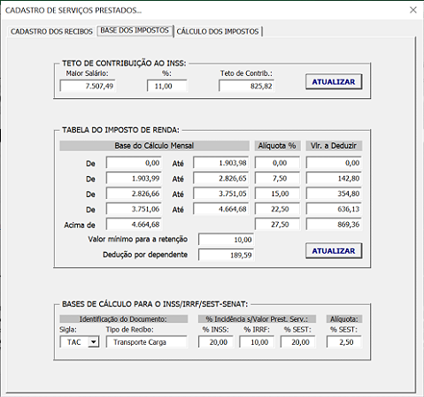 Planilha Emissora de RPA - Planilhacessível - Soluções em Planilhas