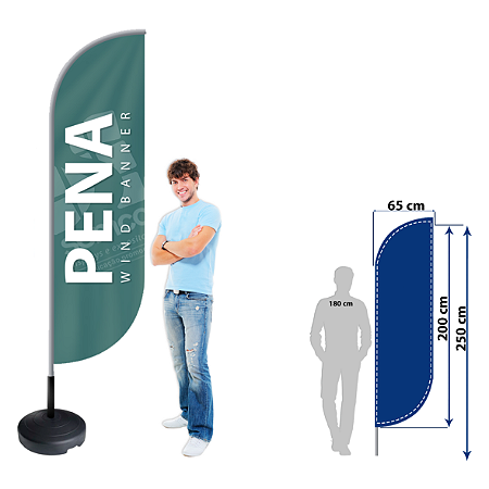 🍃Wind Banner | WindBanner Personalizado | Banners Wind - Adesivos ...