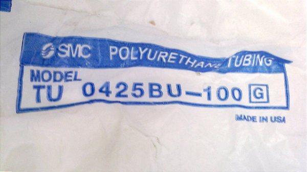 SMC TU0425BU-100 TUBO DE POLIURETANO 4 MM EXTERNO X 2,5 MM INTERNO AZUL ...