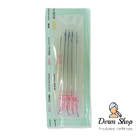 Fios de Sustentação Sculpt Fishbone 18G x 100mm ponta romba cânula W ...