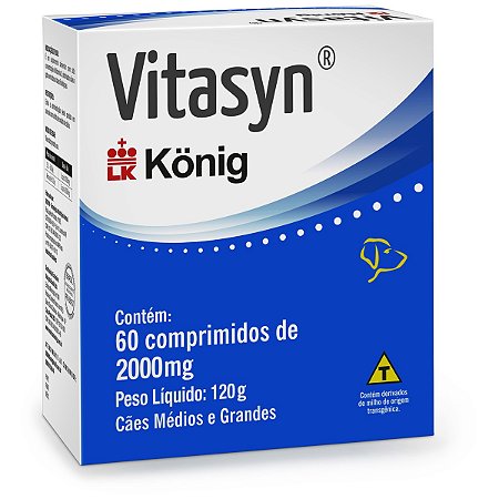 Suplemento Konig Vitasyn 60 Comprimidos - Pet Here