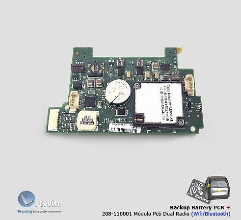 Backup Battery PCB Zebra ZQ520 - Lservice peças e impressoras.