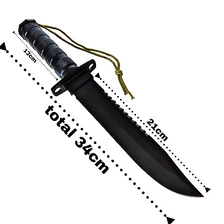 Faca Tática Militar de Combate e Sobrevivência - FORSHOOTER - Militar e ...