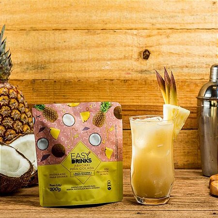 Base para Drink Piña Colada Sachê Easy Drinks 100g - Me Gusta Veg