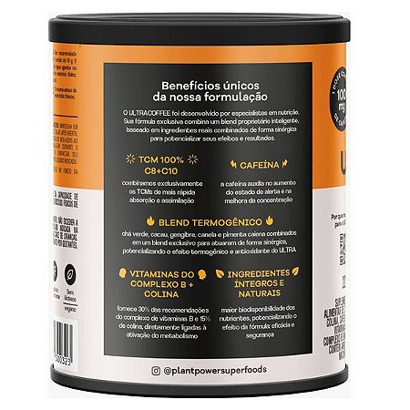 Ultra Coffee Cappuccino Plant Power 220g - Me Gusta Veg