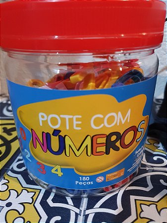 Pote Com Numeros 180 Peças Brinquedos Educativos Sonho de Criança ...