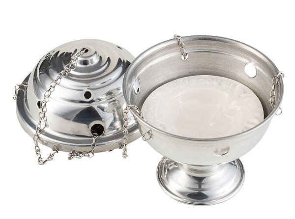 TURIBULO ALUMINIO - POLIDO - MILAGROS INCENSOS LTDA