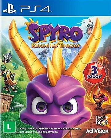 Spyro Reignited Trilogy Ps4 e Ps5 Midia Digital Psn