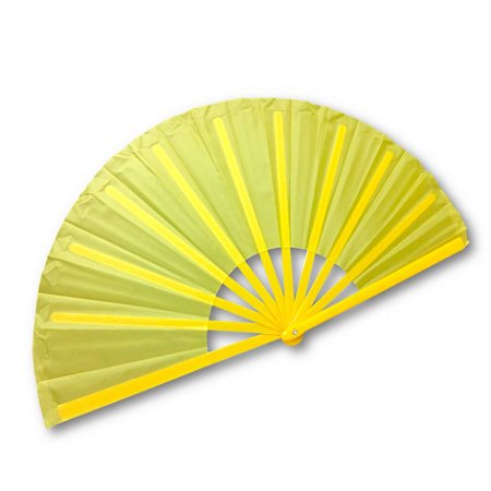 Leque Grande Liso Colorido 63cm (Diversas Cores) - Loja Festas Brinquedos